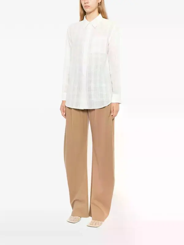Burberry Logo Embroidered Shirt