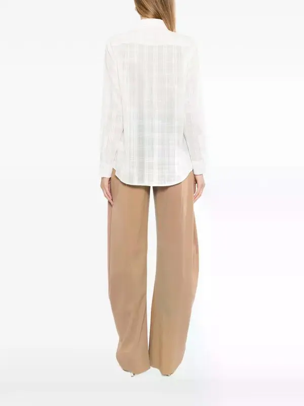 Burberry Logo Embroidered Shirt