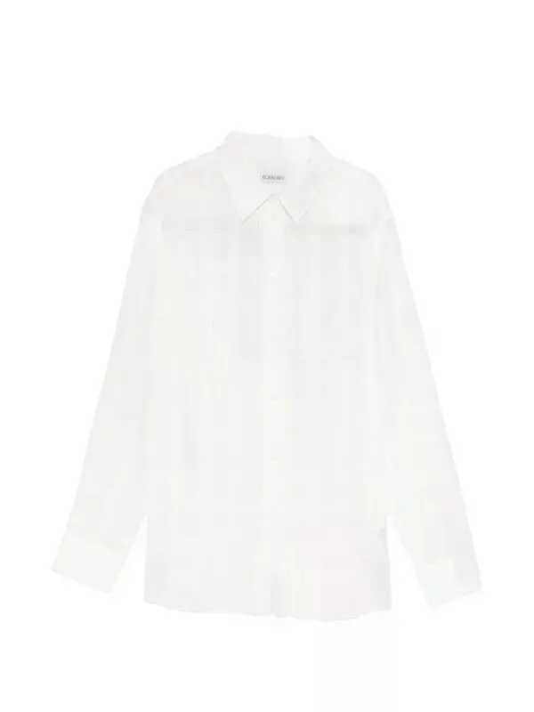 Burberry Logo Embroidered Shirt