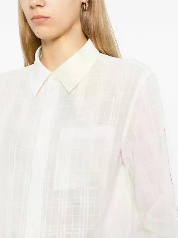 Burberry Logo Embroidered Shirt