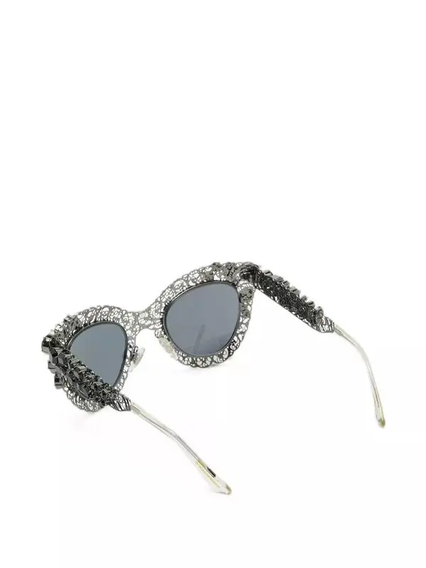 Dolce & Gabbana Filigree Embellished Cat-eye Sunglasses