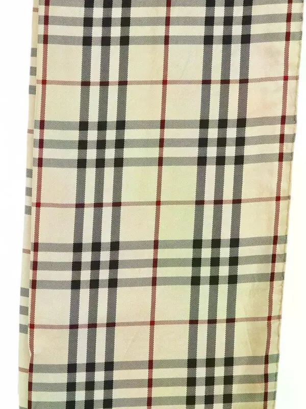 Burberry Check-pattern Fringed Scarf