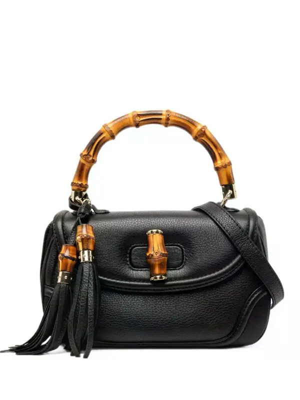Gucci 2000-2015 Medium Calfskin New Bamboo Satchel
