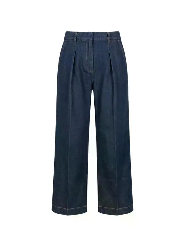 MOORER Loren Pleated Wide-leg Jeans