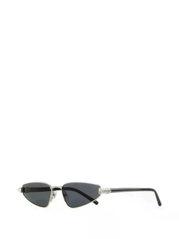 Valentino Garavani Crystal-embellished Geometric-frame Sunglasses