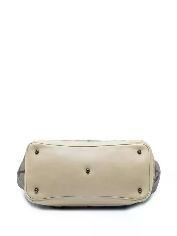 Burberry 2000-2017 Smoke Check Coated Canvas Handbag