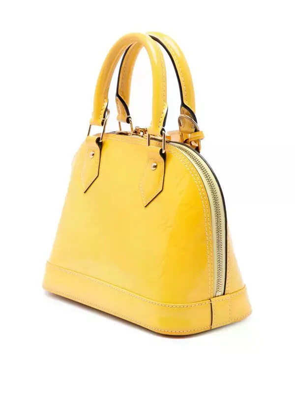 LOUIS VUITTON 2014 Monogram Vernis Alma Bb Satchel