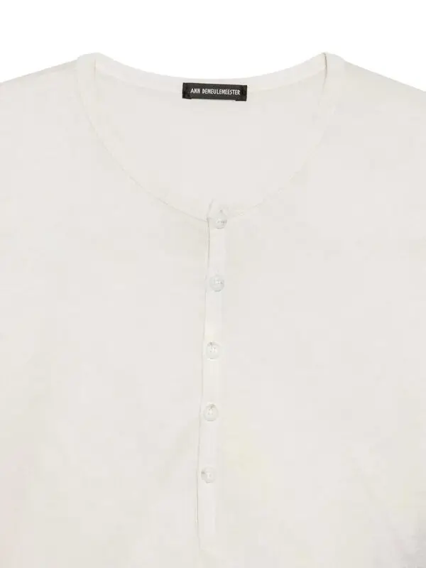 ANN DEMEULEMEESTER Lace Trim T-shirt