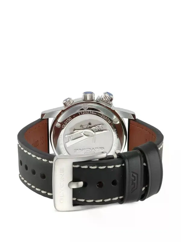 GLYCINE Airman Gmt 42mm Watch - Black