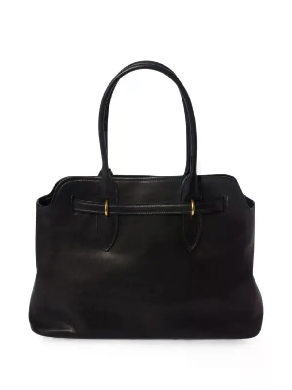 Miu Miu Aventure Logo-embossed Leather Tote Bag