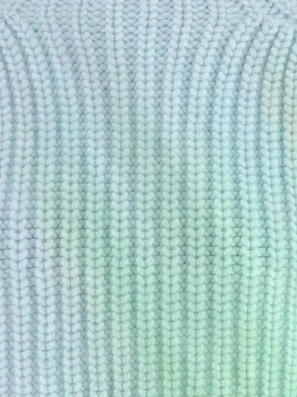 SA SU PHI Ribbed-knit Cashmere Cape - Blue
