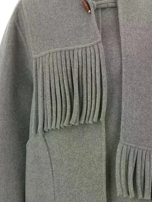 ELENA MIRÒ Fringed Scarf Coat