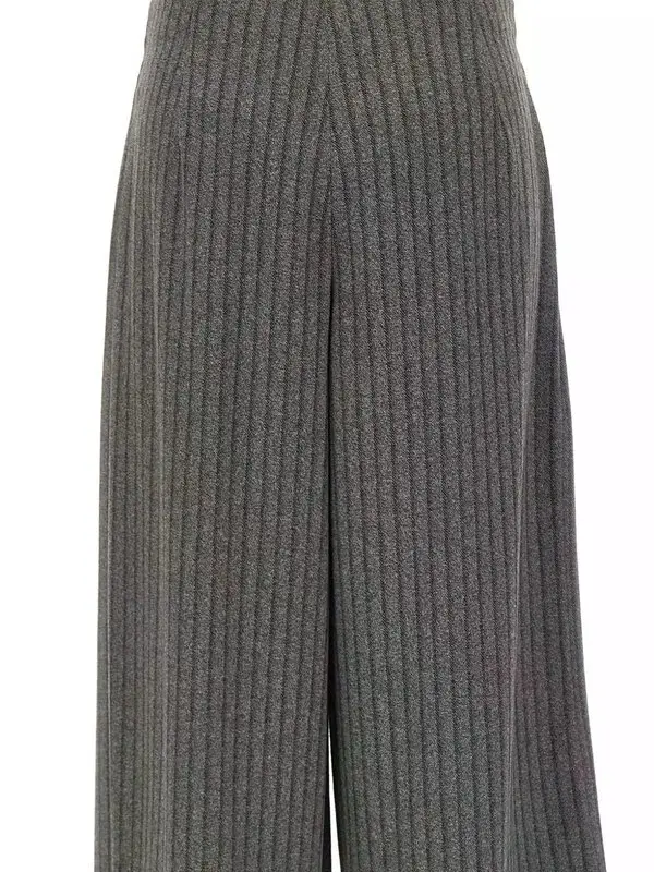 ELENA MIRÒ Striped Knee-length Shorts With Button Closure