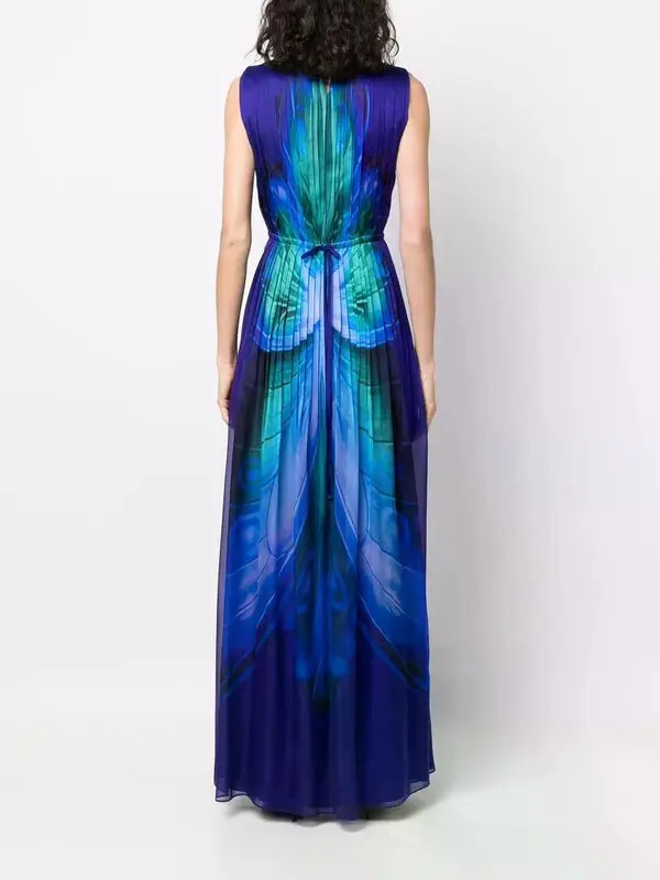 Alberta Ferretti Patterned Sleeveless Maxi Dress