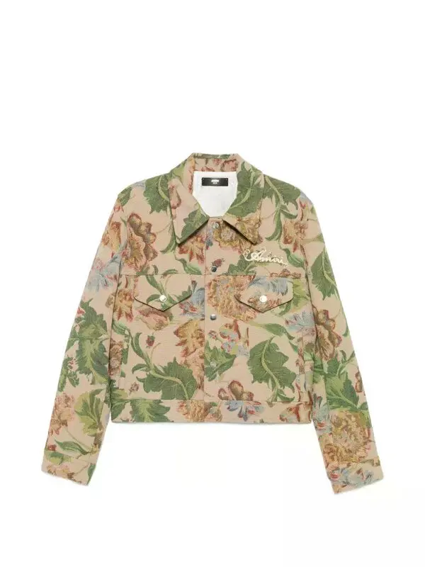 Amiri Floral Tapestry Embroidered Jacket