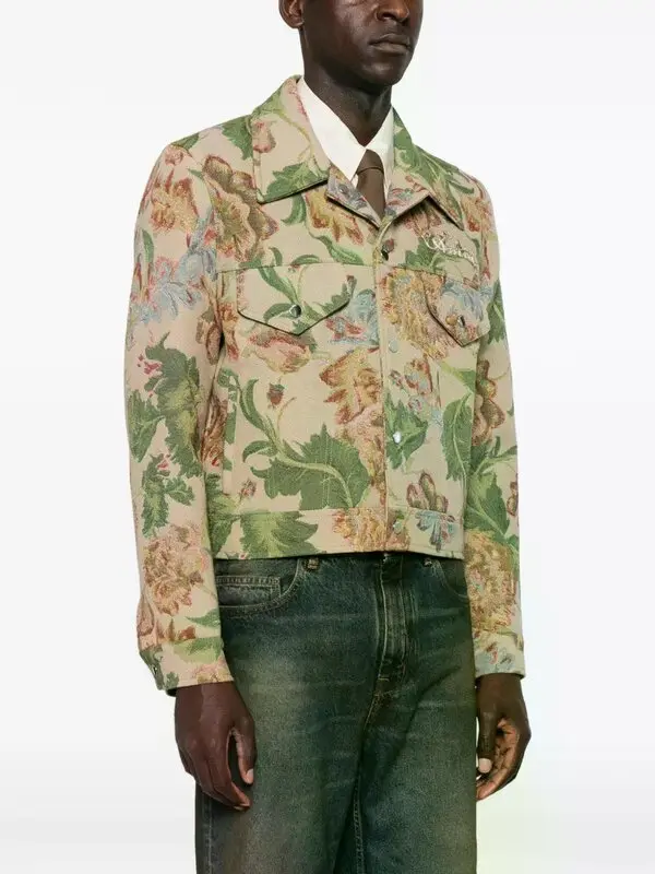 Amiri Floral Tapestry Embroidered Jacket