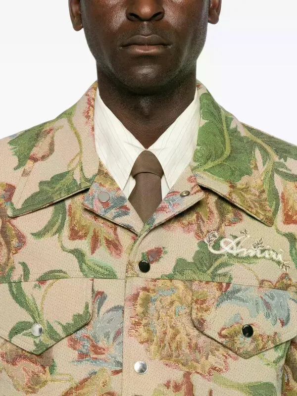 Amiri Floral Tapestry Embroidered Jacket