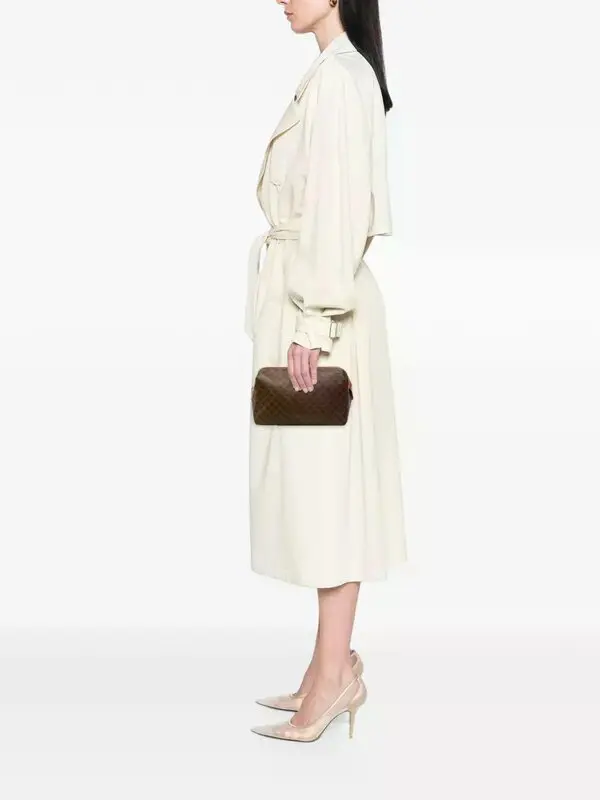 Celine 20th Century Macadam Coated Canvas Pouch