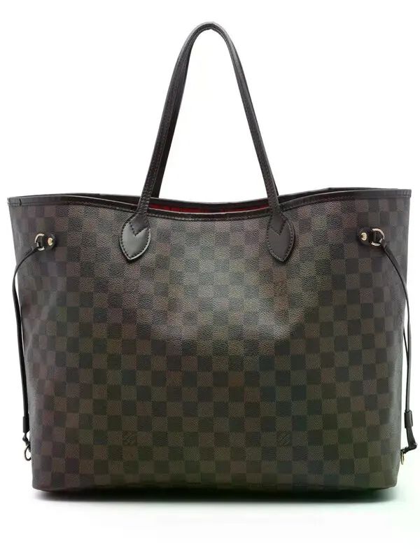 LOUIS VUITTON Damier Ebene Neverfull Gm Tote Bag
