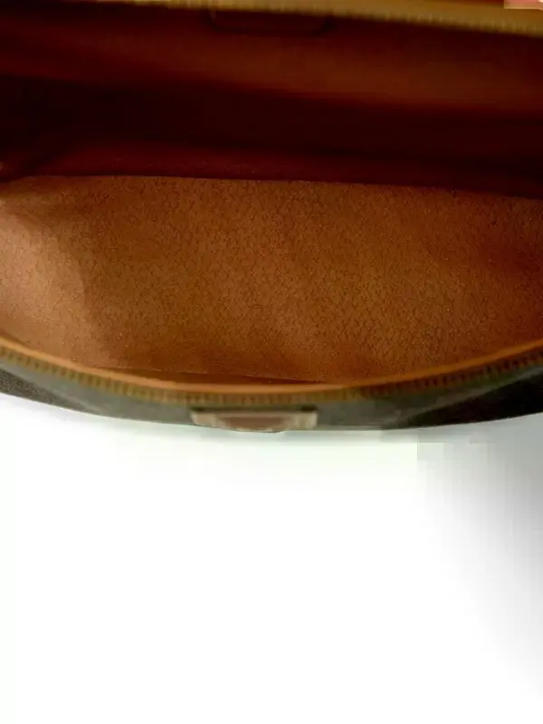 Celine 1994 Macadam Coated Canvas Vanity Bag - Brown