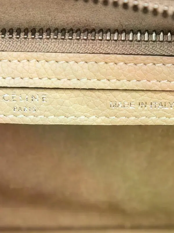 Celine Micro Drummed Calfskin Luggage Tote Bag