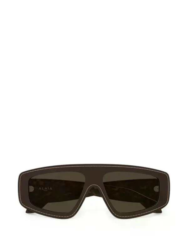 Alaïa Geometric Frame Sunglasses