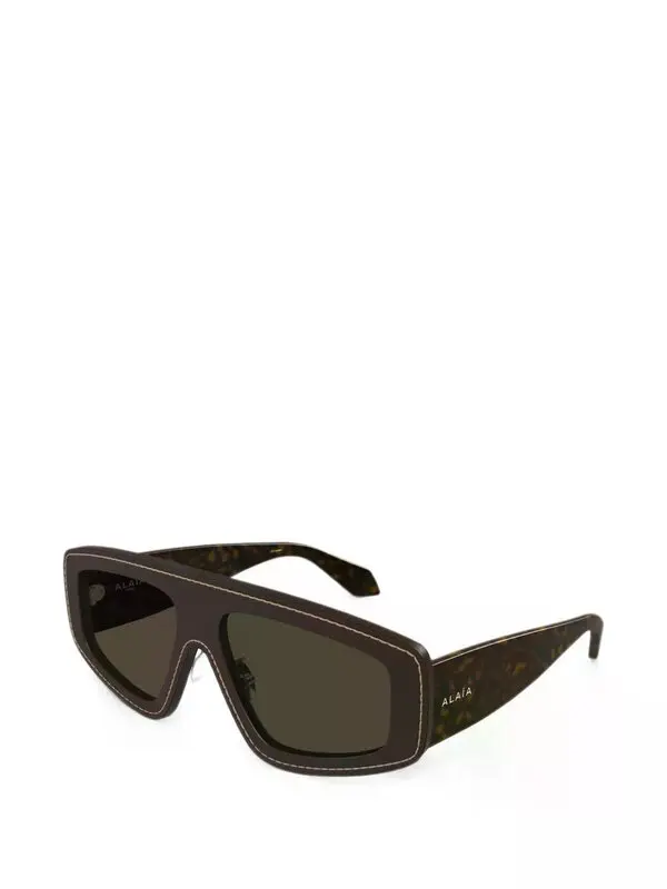 Alaïa Geometric Frame Sunglasses
