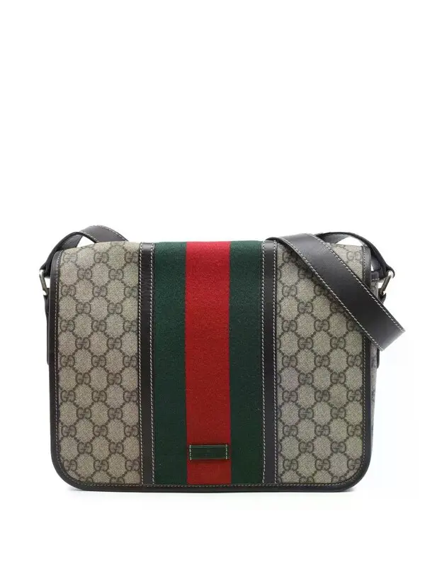 Gucci Gg Supreme Web Crossbody Bag