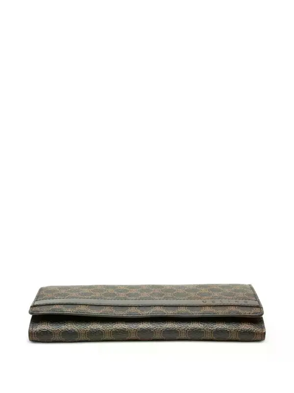 Celine 2000 Macadam Coated Canvas Wallet Long Wallets
