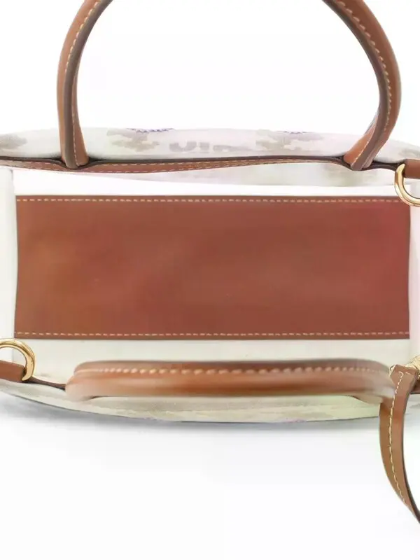 Miu Miu Leather Trimmed Embroidered Mesh Top Handle Bag Satchel