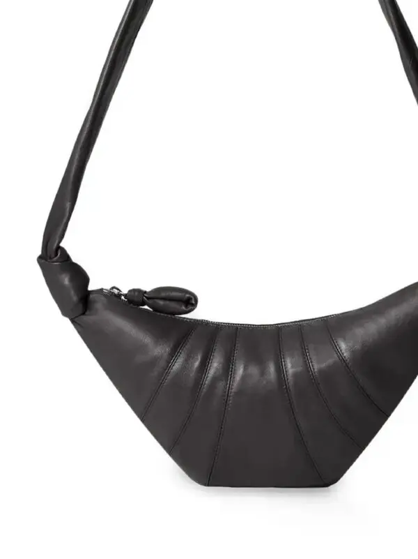 LEMAIRE Small Croissant Bag In Soft Nappa Leather - Brown