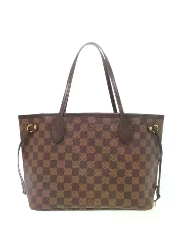 LOUIS VUITTON Damier Ebene Neverfull Pm Tote Bag