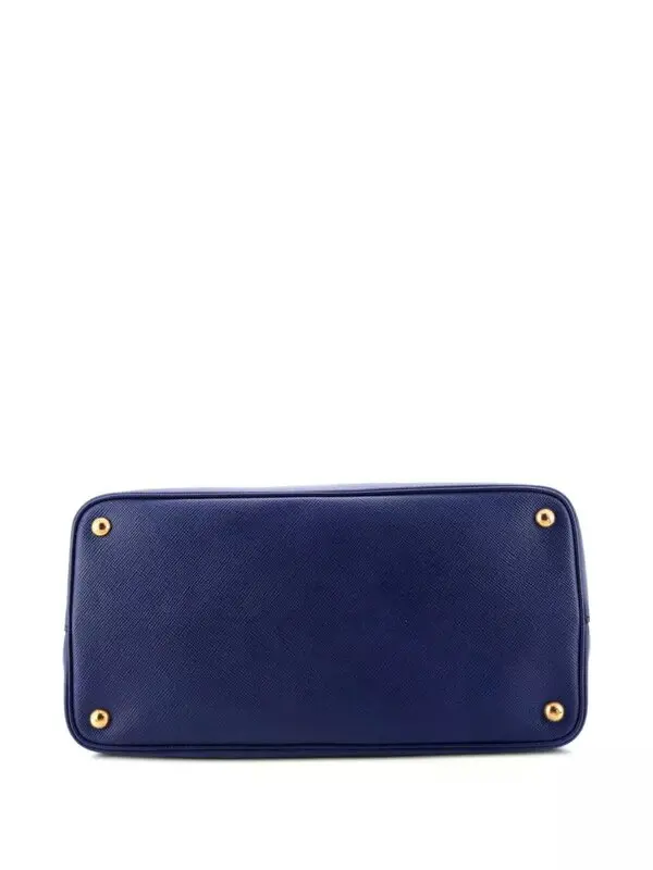 Prada Saffiano Leather Tote Bag - Blue