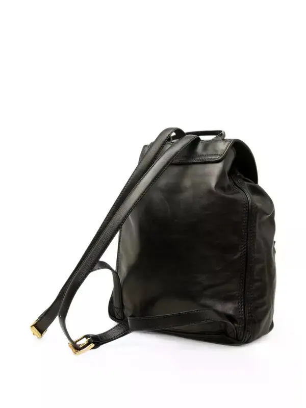 Bottega Veneta Nappa Intrecciato Trimmed Drawstring Flap Backpack