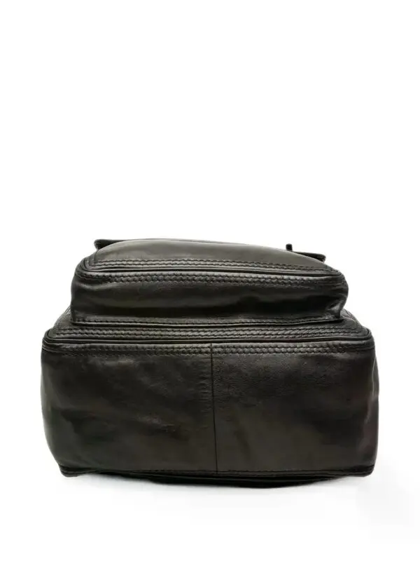 Bottega Veneta Nappa Intrecciato Trimmed Drawstring Flap Backpack
