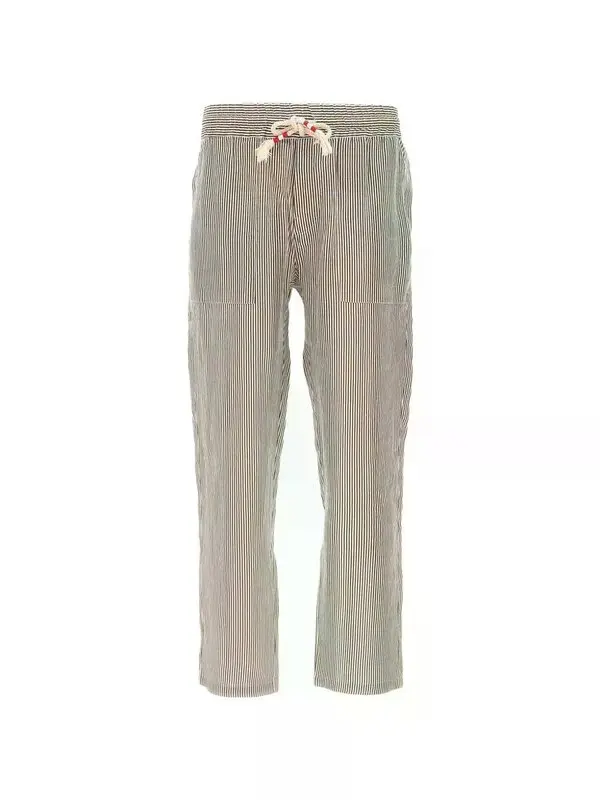 MC2 SAINT BARTH Striped Linen Trousers