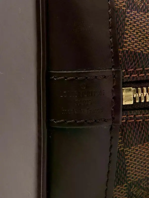 LOUIS VUITTON 2003 Damier Ebene Alma Pm Handbag