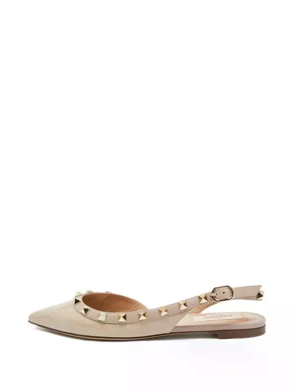 Valentino Garavani Rockstud Leather Ballet Flats