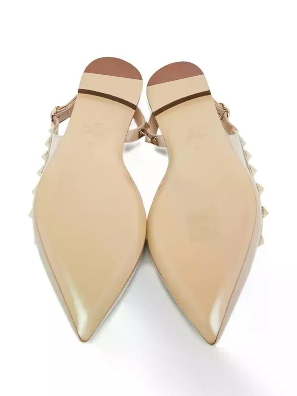 Valentino Garavani Rockstud Leather Ballet Flats