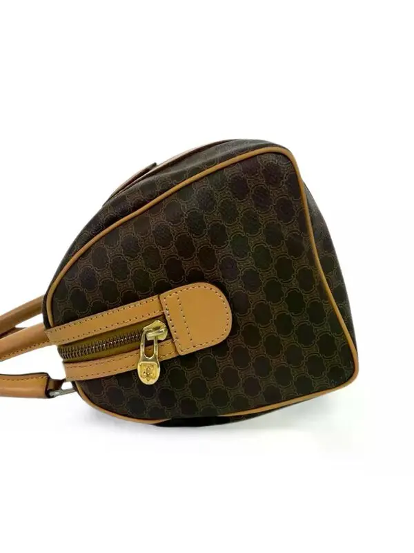 Celine 2013 Macadam Coated Canvas Boston Bag