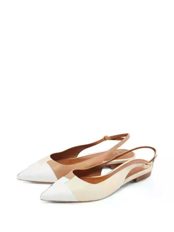 MALONE SOULIERS Slingback Flat Pumps - Neutrals
