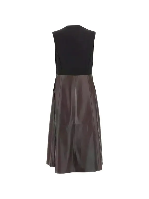 ELENA MIRÒ V-neck Sleeveless Midi Dress