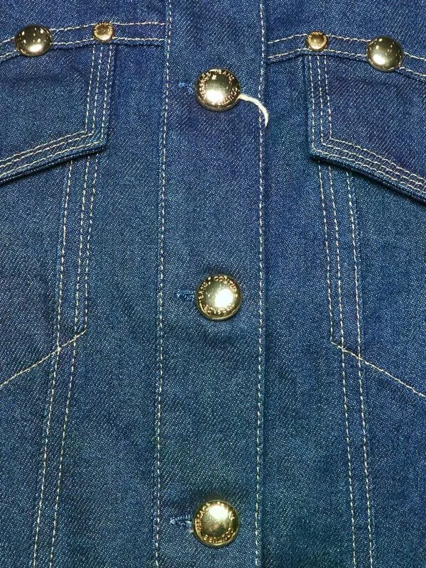 Versace Studded Cropped Vest