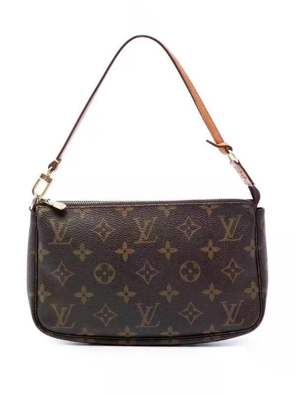 LOUIS VUITTON 2001 Monogram Pochette Accessoires Shoulder Bag