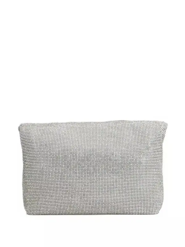 TWENTY FOURHAITCH Mini Varadero Crystal-embellished Clutch Bag - Silver