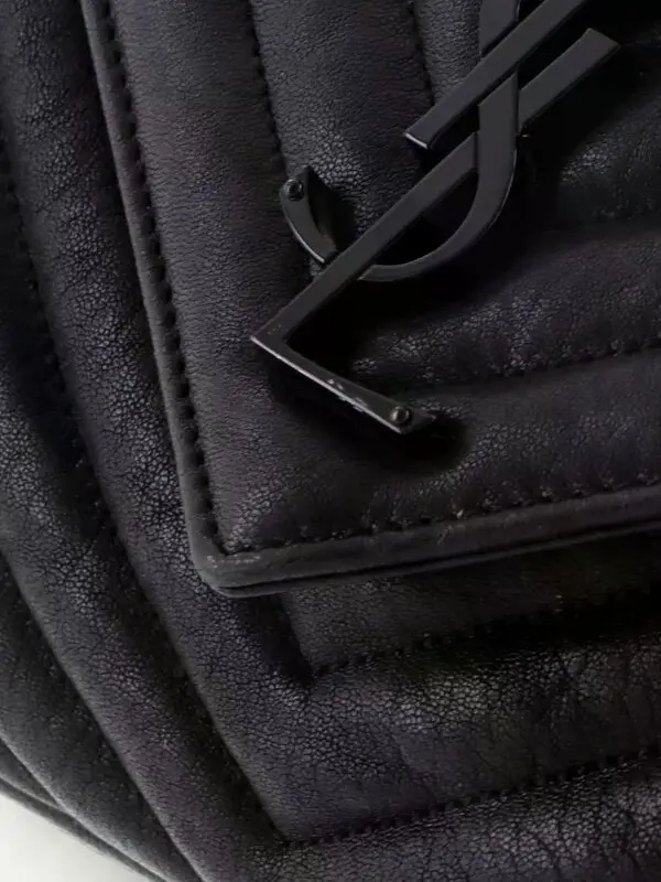 Saint Laurent Matelassé Chevron Leather Large Shoulder Bag