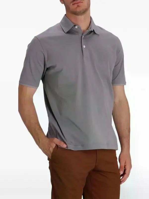Herno Short-sleeve Polo Shirt - Grey