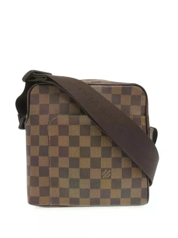LOUIS VUITTON 2006 Damier Ebene Olav Pm Crossbody Bag