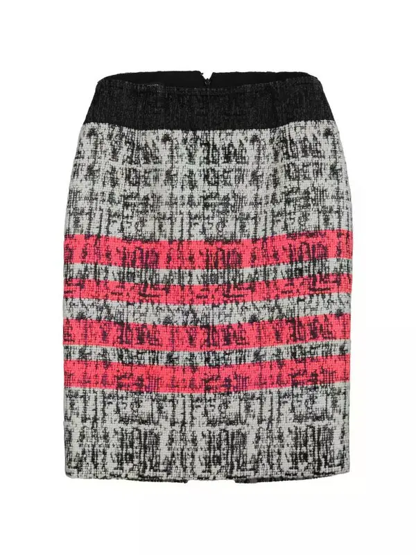 Giambattista Valli Tweed Pencil Mini Skirt - Grey