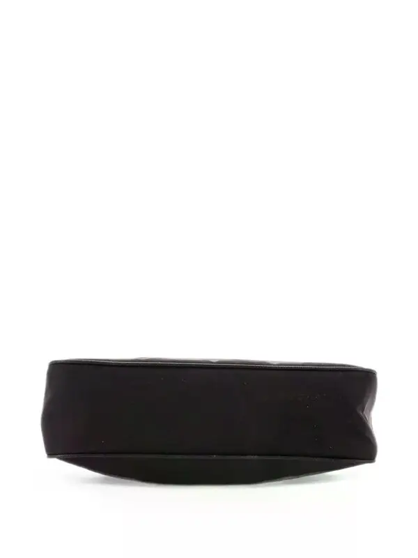 Prada Re-edition 2005 Tessuto With Saffiano Leather Mini Hobo Bag - Black